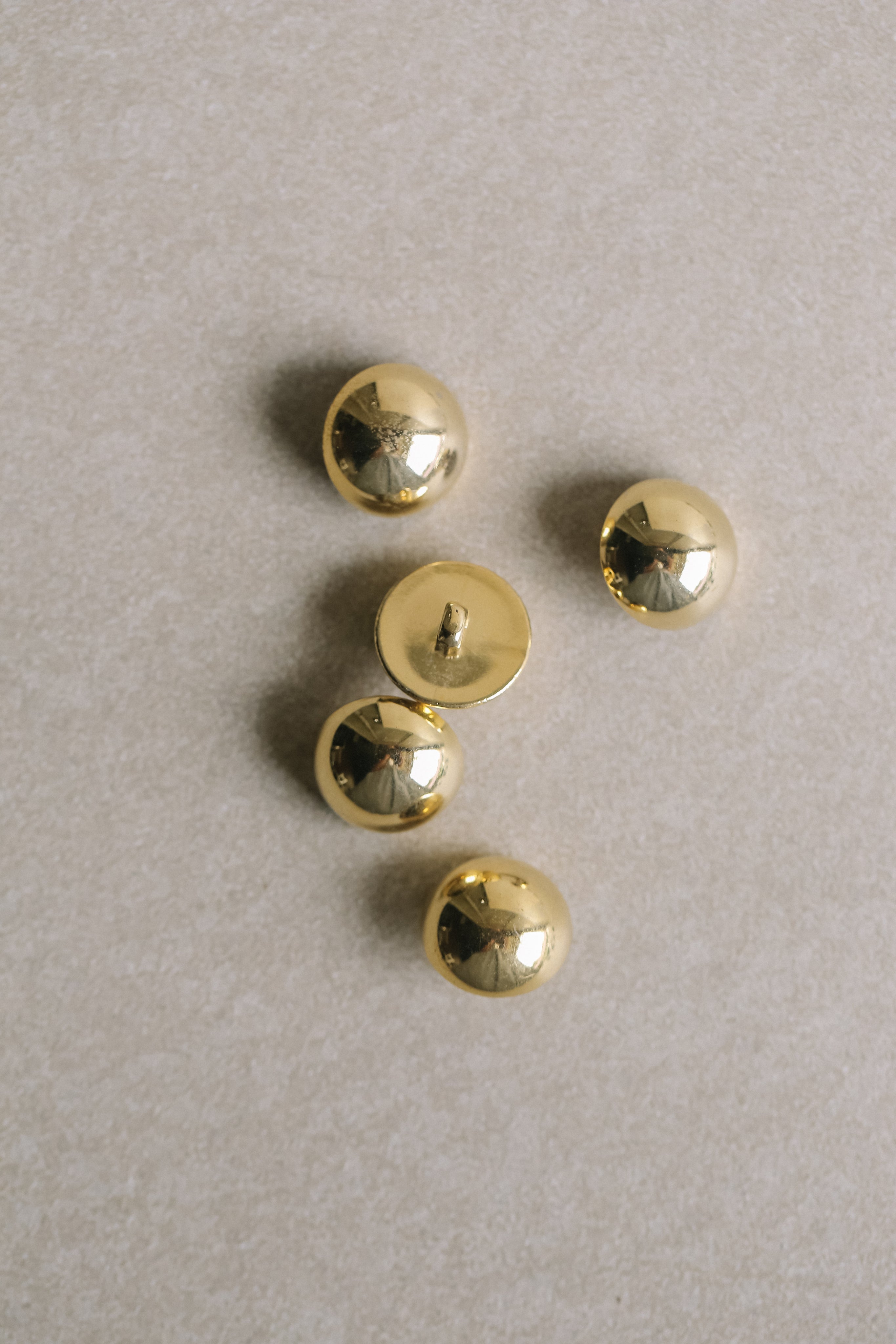 Gold Shank Button - 20mm – ANTHILL Fabrics